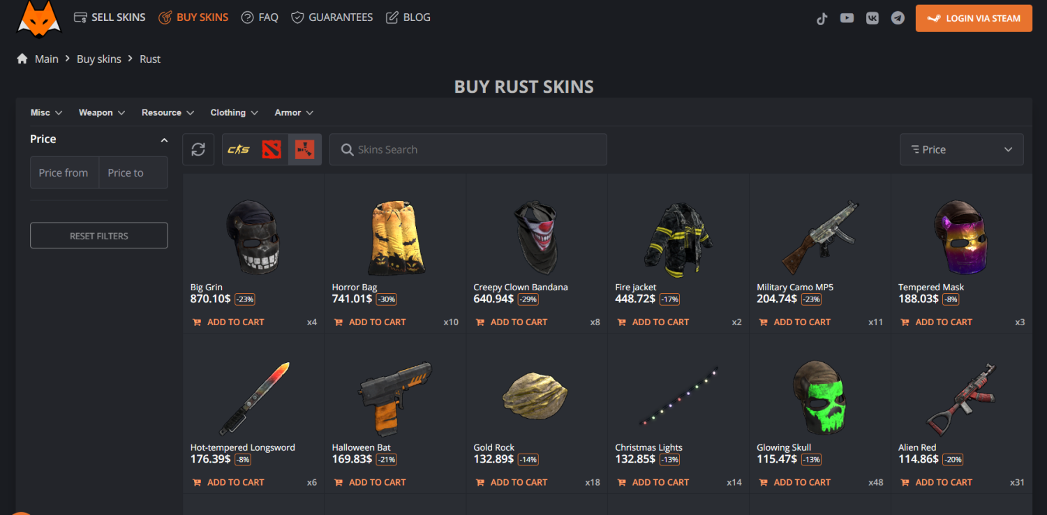 The Best Anime Rust Skins — LIS-SKINS Blog