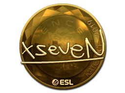 Buy Sticker | xseveN (Gold) | Katowice 2019 – skin price $81.14 for CS 2