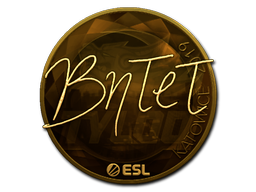 Купить Sticker | BnTeT (Gold) | Katowice 2019 – цена скина 36.60 $ для КС 2 и КС ГО