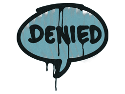 Buy Sealed Graffiti | Denied (Wire Blue) – skin price $0.15 for CS 2