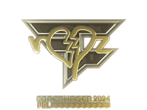 Купить Наклейка | ropz (золотая) | Копенгаген-2024 – цена скина 17.43 ...