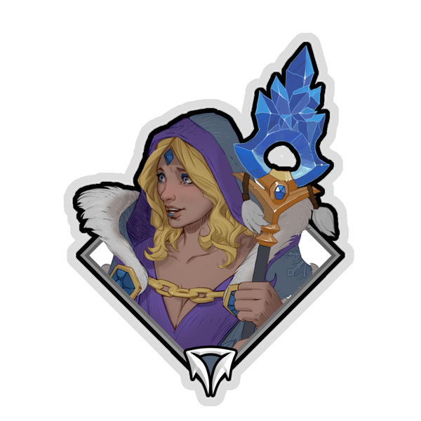 Buy Gold Crownfall Sticker - Crystal Maiden (Staff) – skin price $0.34 ...