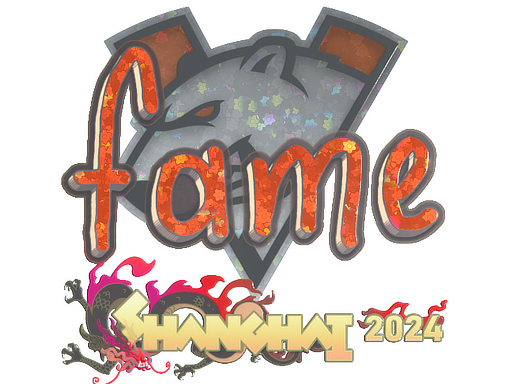 Купить Наклейка | fame (с блёстками) | Шанхай-2024 – цена скина 0.05 ...