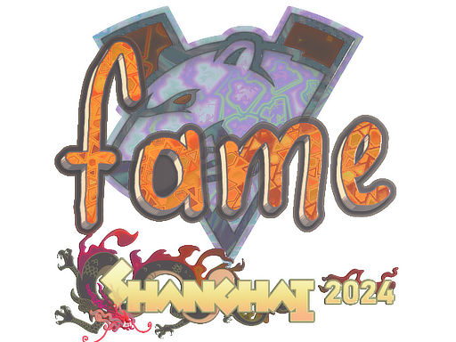 Купить Наклейка | fame (голографическая) | Шанхай-2024 – цена скина 0. ...