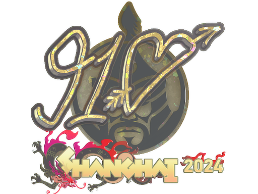 Купить Наклейка | 910 (с блёстками) | Шанхай-2024 – цена скина 0.36 ...