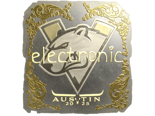 Buy Sticker | electronic (Gold) | Austin 2025 – skin price $11.81 for CS 2