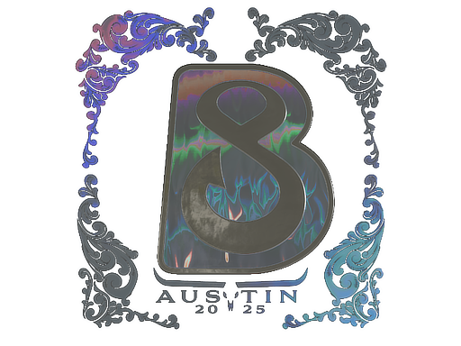 Купить Наклейка | B8 (голографическая) | Остин-2025 – цена скина 4.17 ...