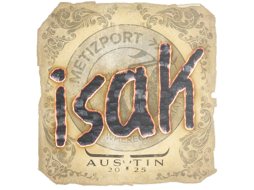 Buy Sticker | isak | Austin 2025 – skin price $0.02 for CS 2