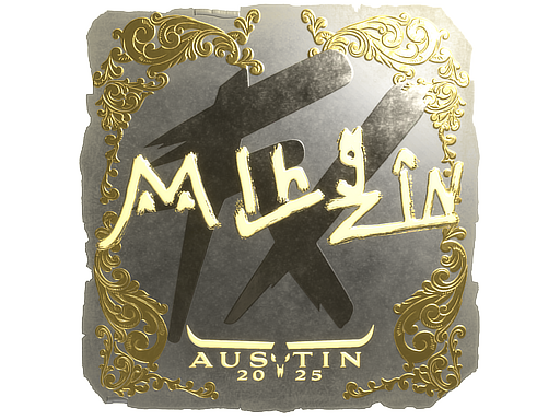 Buy Sticker | mlhzin (Gold) | Austin 2025 – skin price $9.99 for CS 2