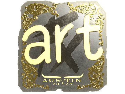 Buy Sticker | arT (Gold) | Austin 2025 – skin price $6.79 for CS 2
