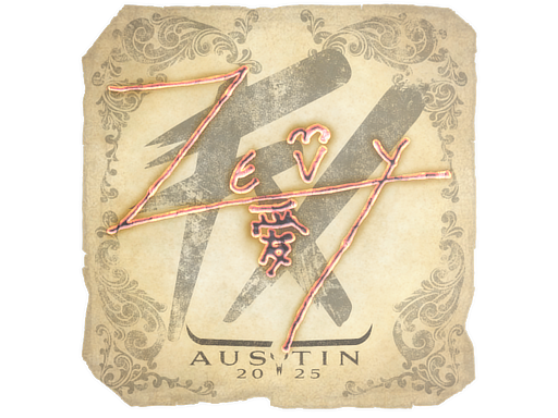 Buy Sticker | zevy | Austin 2025 – skin price $0.02 for CS 2