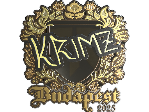 Buy Sticker | KRIMZ (Gold) | Budapest 2025 – skin price $0.00 for CS 2