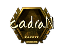 Купить Sticker | cadiaN (Gold) | London 2018 – цена скина 582.84 $ для ...